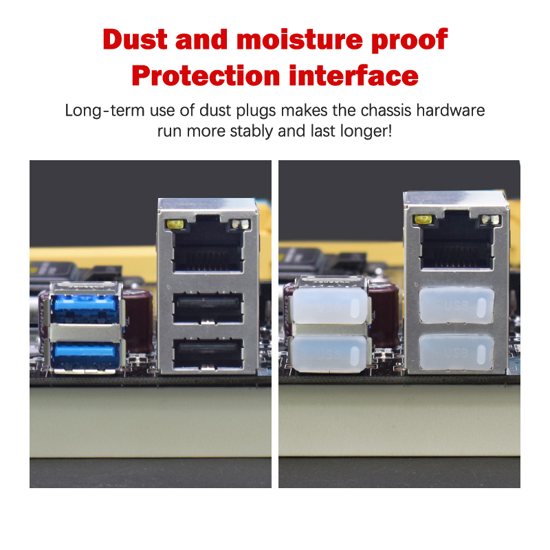 10PCS USB Port Anti Dust Plug Computer Port Cover Protector For Female ...