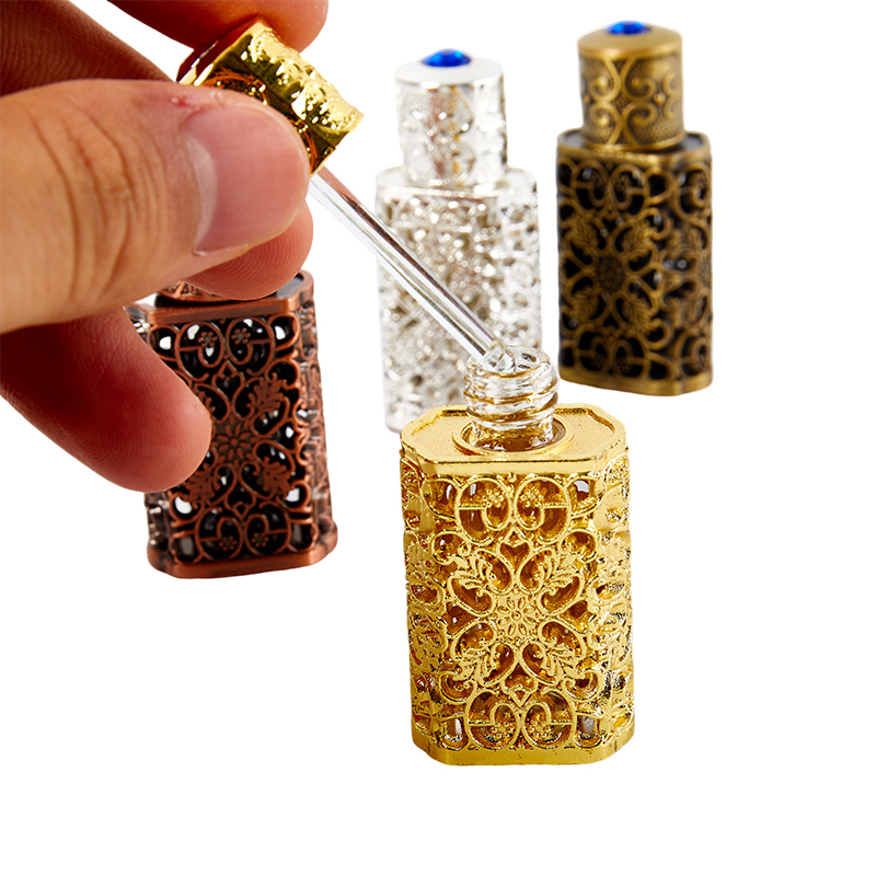 3ml Mini Antiqued Perfume Refillable Bottle Arab Style Essential Oils ...