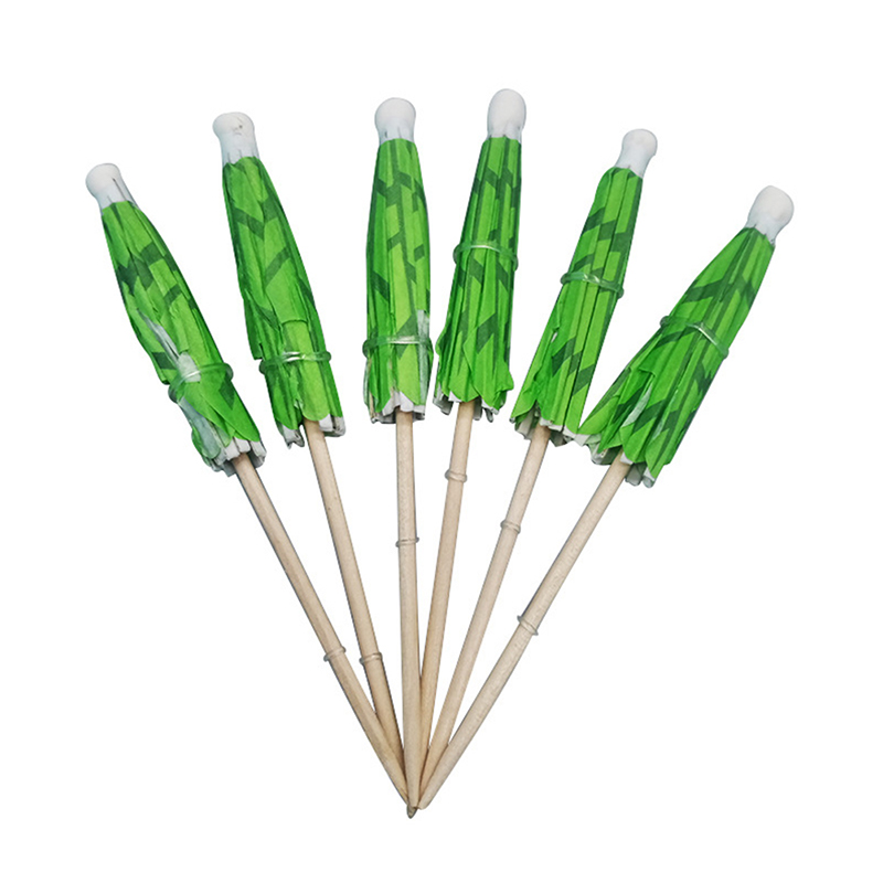 50pcs Coconut Food Picks Dessert Buffet Fruit Salade Fail