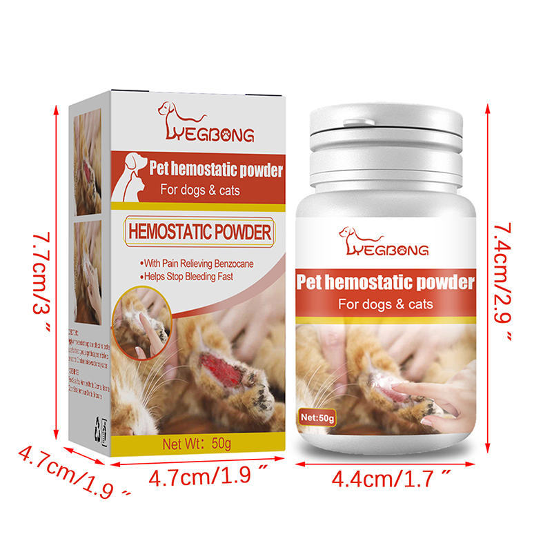 Pet Professional Hemostatic Powder Pet Wound Healing Styptic Powder For Cats Dog