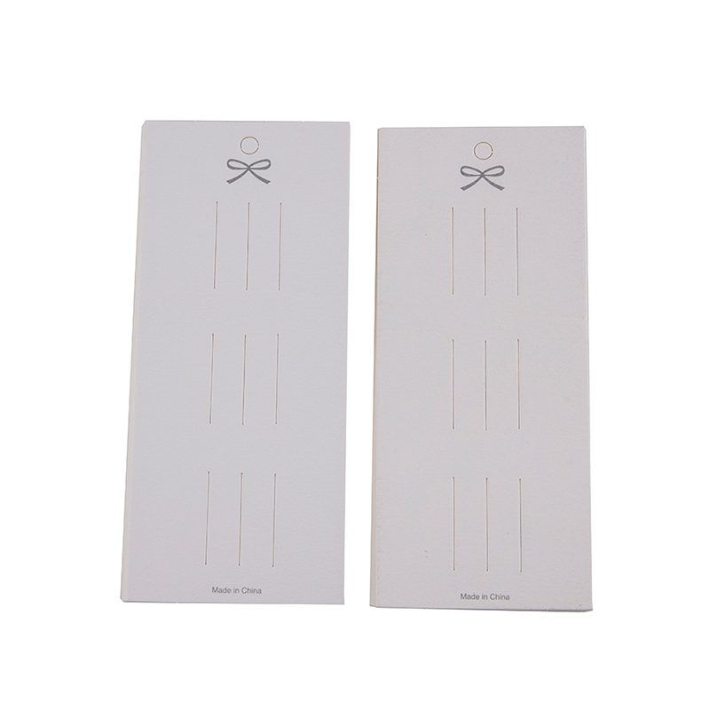 50Pcs Bow White Cardboard Hair Clip Hair Rope Jam Display Hanging Card ...