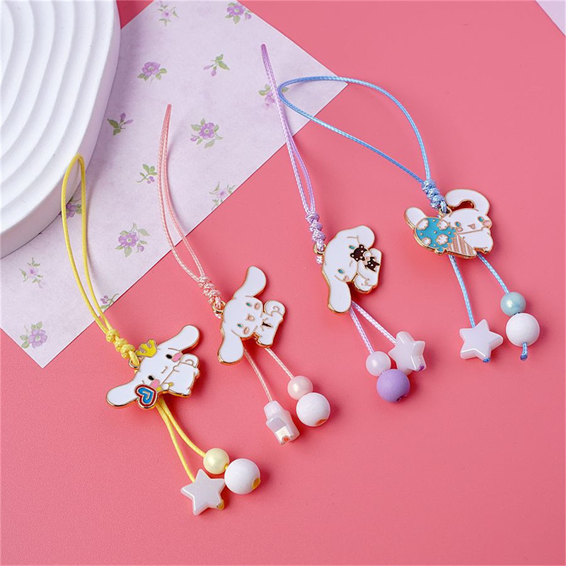 Portachiavi cane cartone animato telefono creativo giapponese auto borsa chiavi coppia Gi-yu