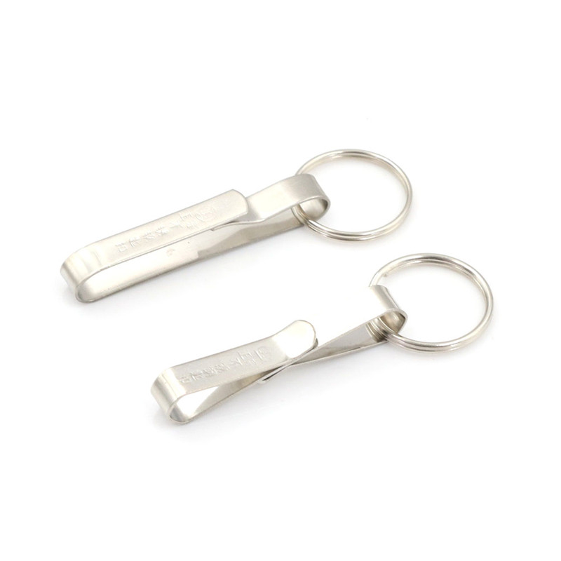 Stainless Steel Compact Quick Release Keychain Belt Clip Key Ring Holder YK Th
