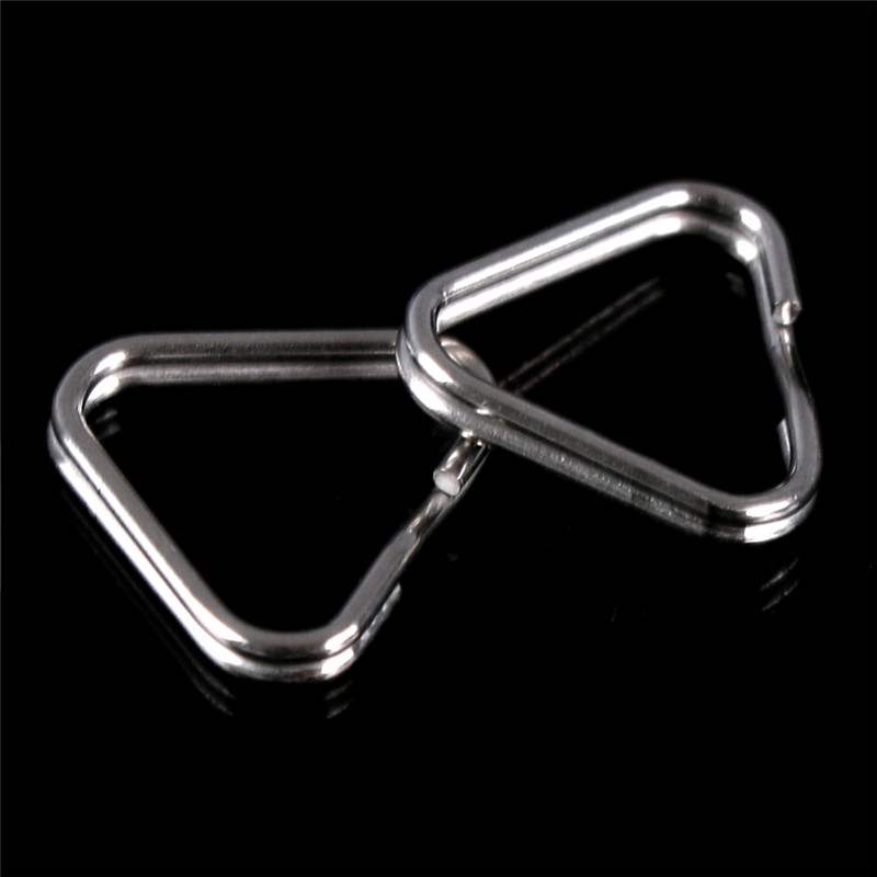 4Pcs Replacement Chrome Finish Split Ring Camera Strap Triangle Rings H ...