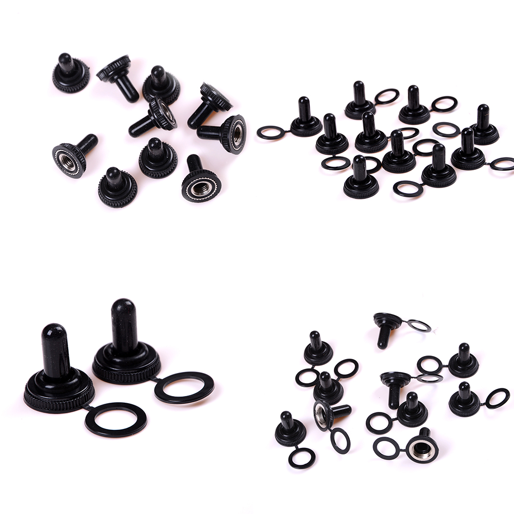 10Pcs 12mm Dia Toggle Switch Waterproof Rubber Cover Cap Waterproof ...