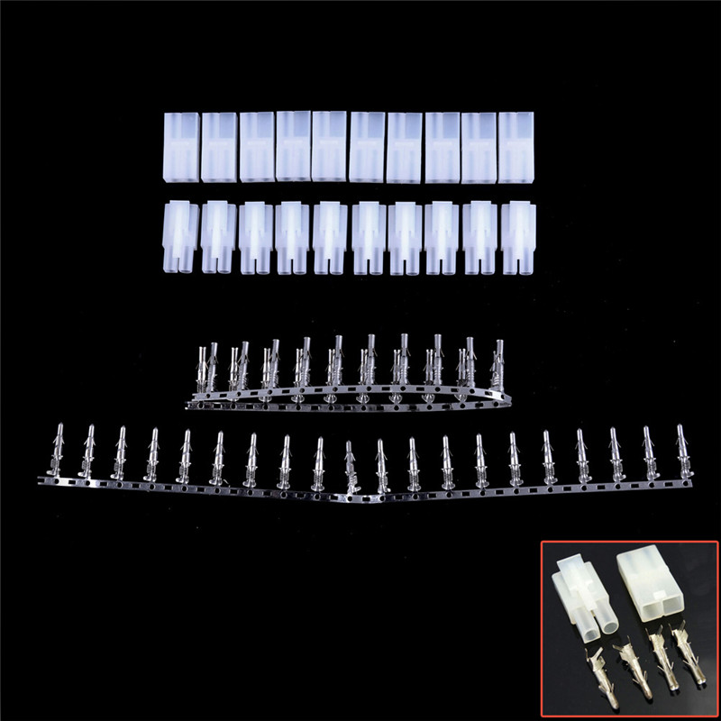 10 Pair Big White Tamiya connector plug RC car/airsoft LiPo/NiMh ...