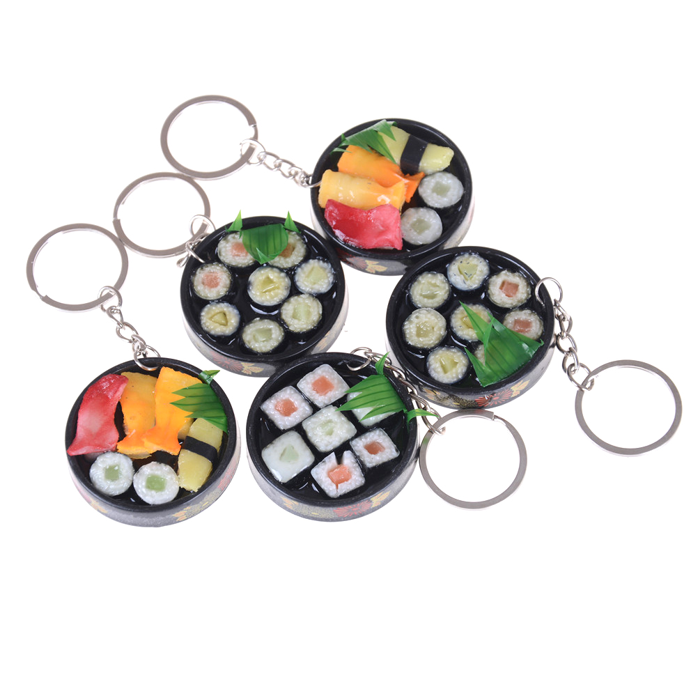 Simulation Sushi Key Chain Keyring Charm Pendant Purse Keycha S# Th