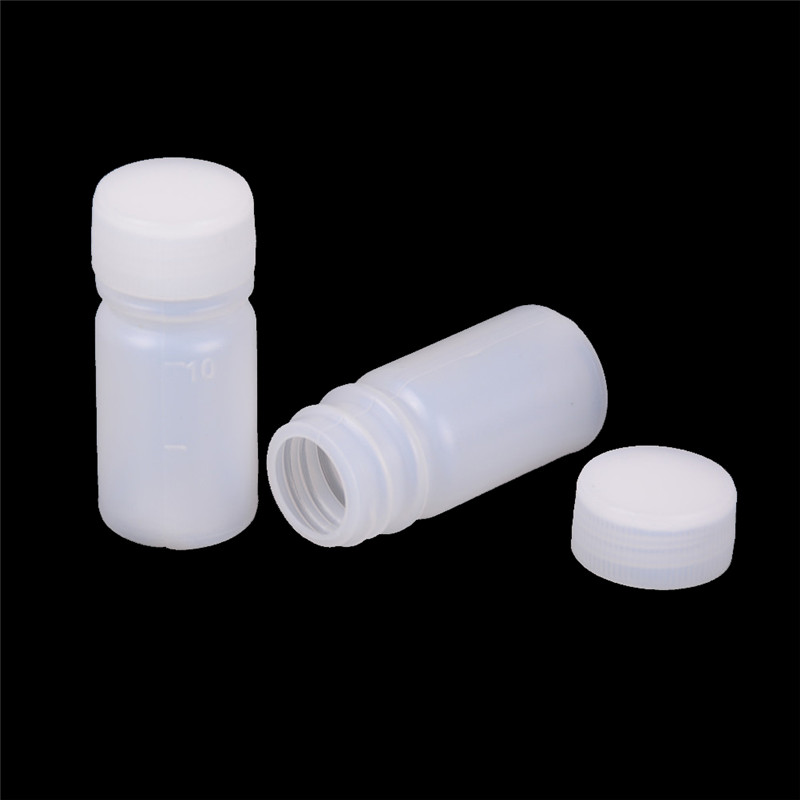 10X 10ML PLASTIC Reagent Bottles Medicine Sample Vials Liquid ...