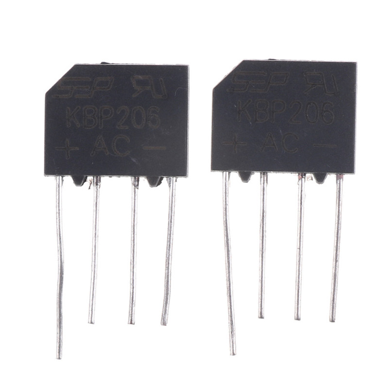 10PCS KBP206 Generic Diode Bridge Rectifier 2A 600V 4PIN DI-b F J | eBay