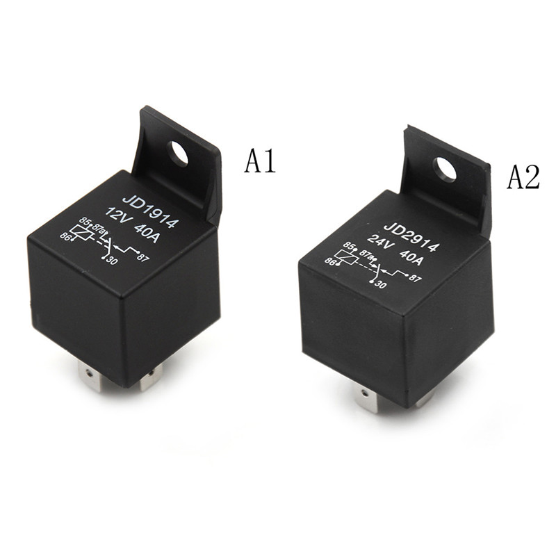 5 Pin 40A Car Relay Automotive Normally Open DC 12V/24V Relays for Head ...