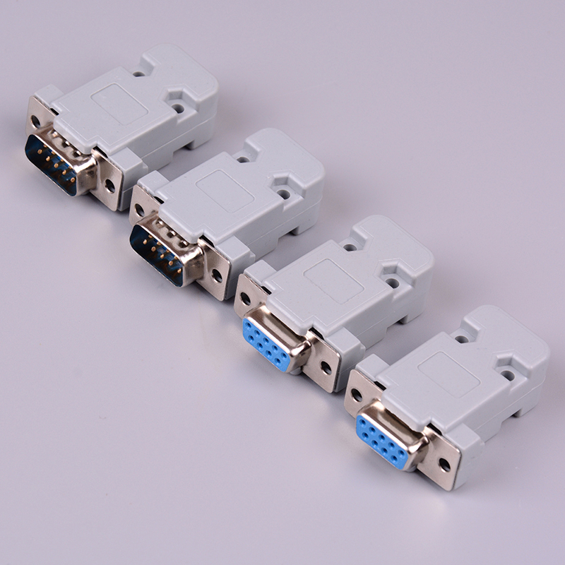 2SET RS232 DB9 female socket plug connector 9 pin copper RS232 adapter ...
