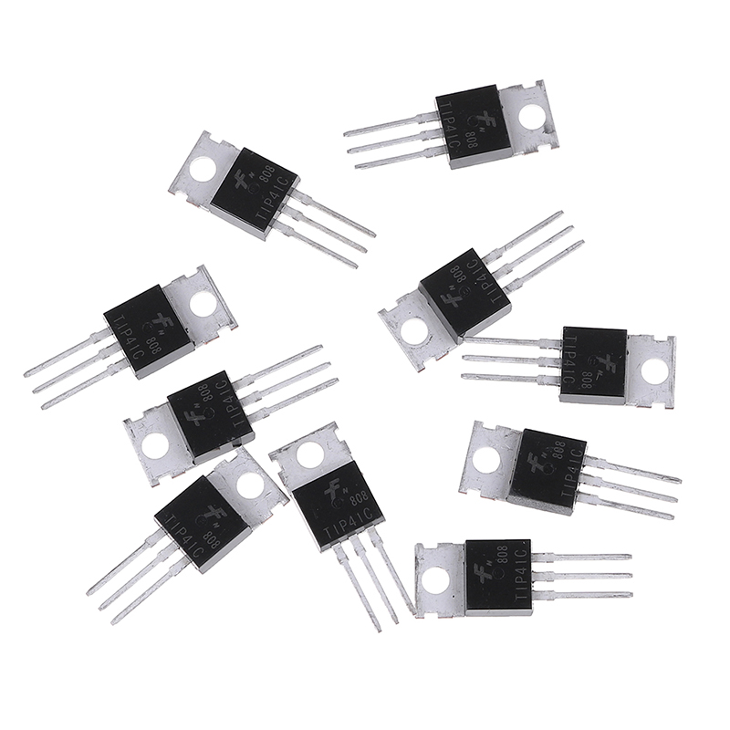 10x TIP41C TIP41 NPN transistor TO-220 new and high quality N WF OF ...