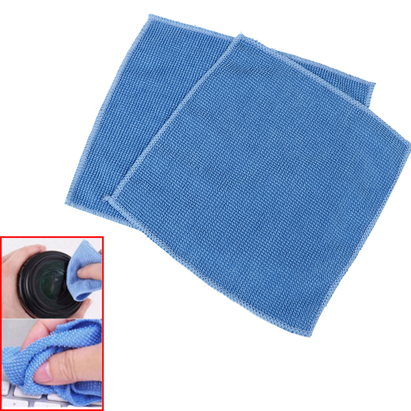 2 pz occhiali in microfibra obiettivo fotocamera telefono cellulare schermo vetro panno per pulizia *wl