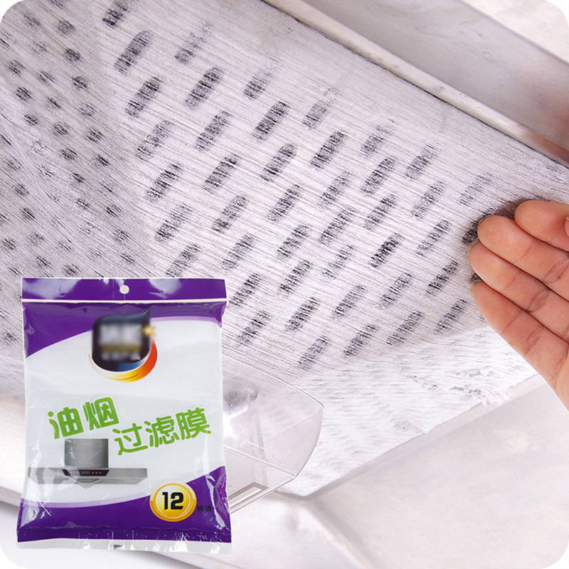 12pcs cooker hood extractor fan grease paper carbon filter kitchen tR1 ...