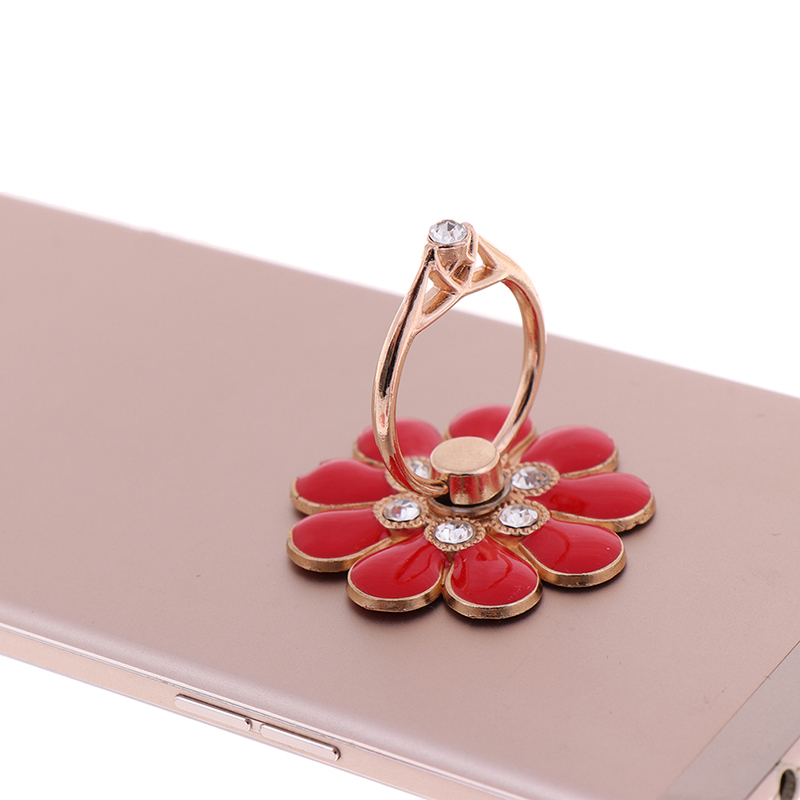 Flower finger ring smartphone colorful metal stand holder phone holder ...