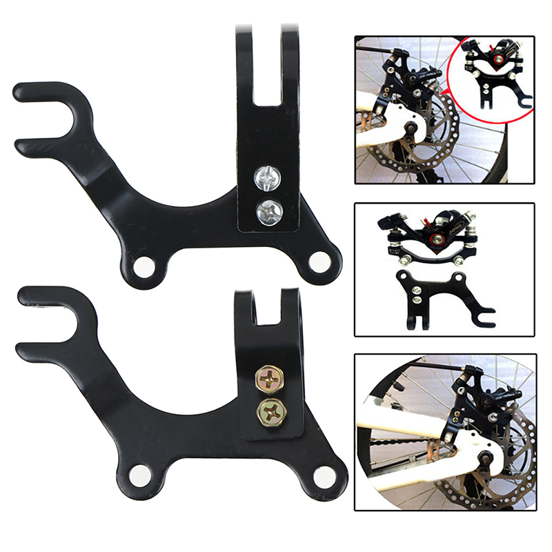 Adjustable black bicycle bike disc brake bracket frame adaptor mounting ...
