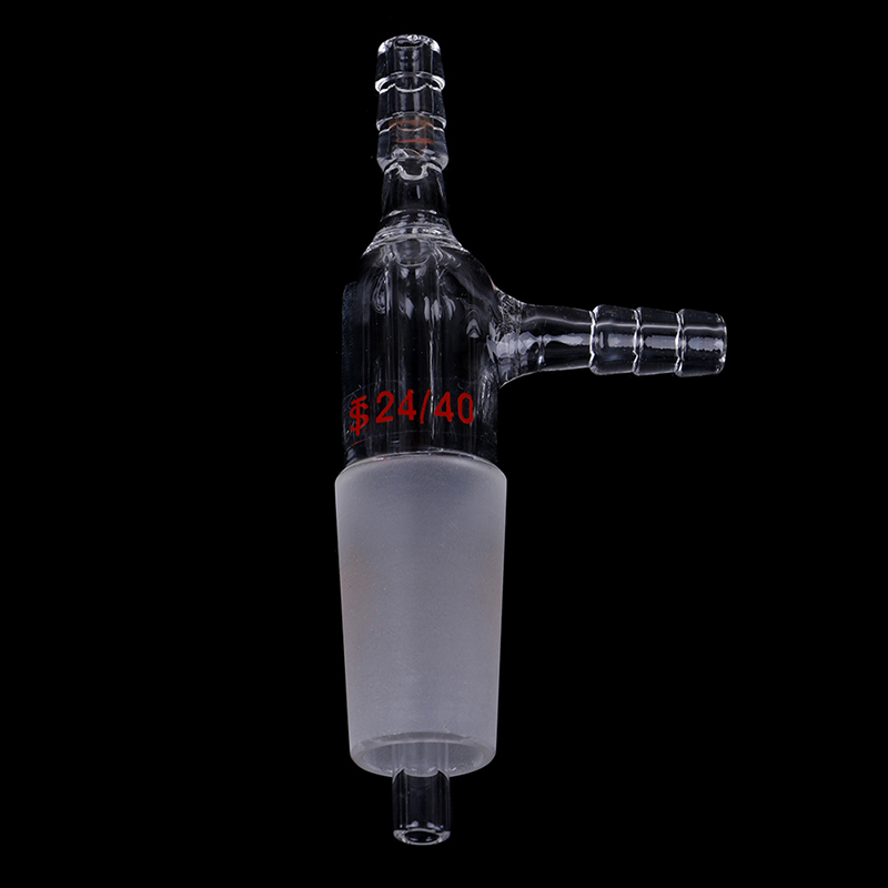 24/40,glass gas inlet adapter with both hose connection,lab glassware ...
