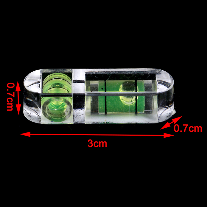 2Pcs mini T-type bubble spirit level acrylic measuring level adjustm-qk ...