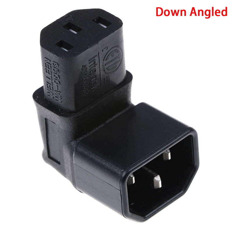 Down angled IEC adapter,right angled IEC 320 C14 to C13 for TV wamdJ;xg ...