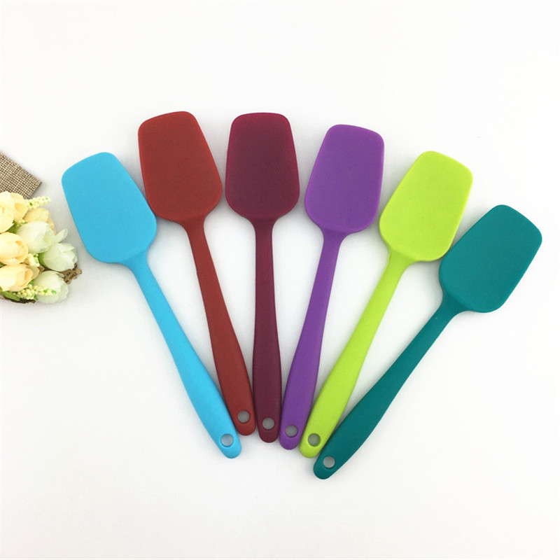 Silicone SpatulaBaking Rubber Scrapers integrated high temperatures ...