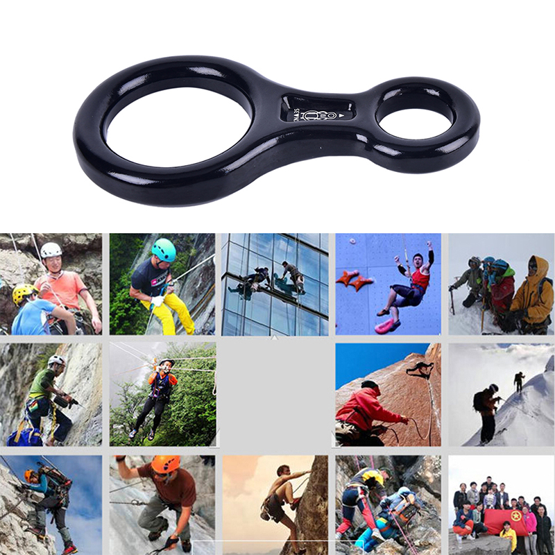 35KN Mountaineering Rock Climbing Tree Figure 8 Descender Belay Rappel ...