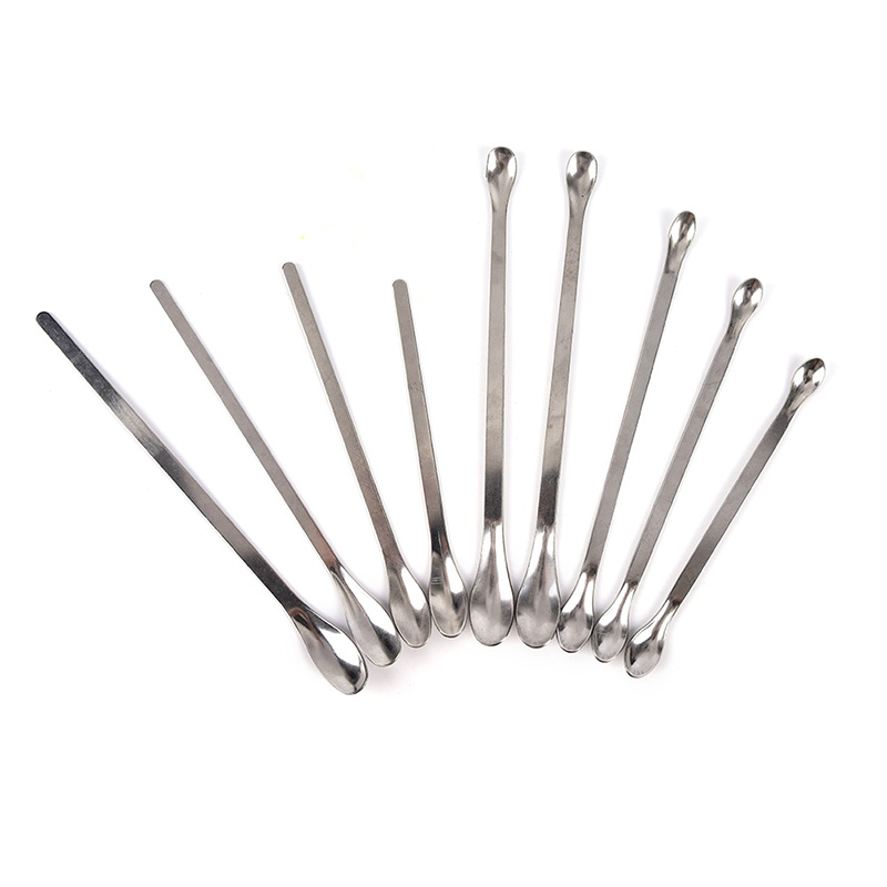 Double-head Stainless Steel Lab Spoon Scraper Dental Instruments ...