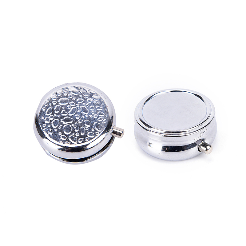 Travel.Metal Pill Box Medicine Organizer Container Jewellery Case ...