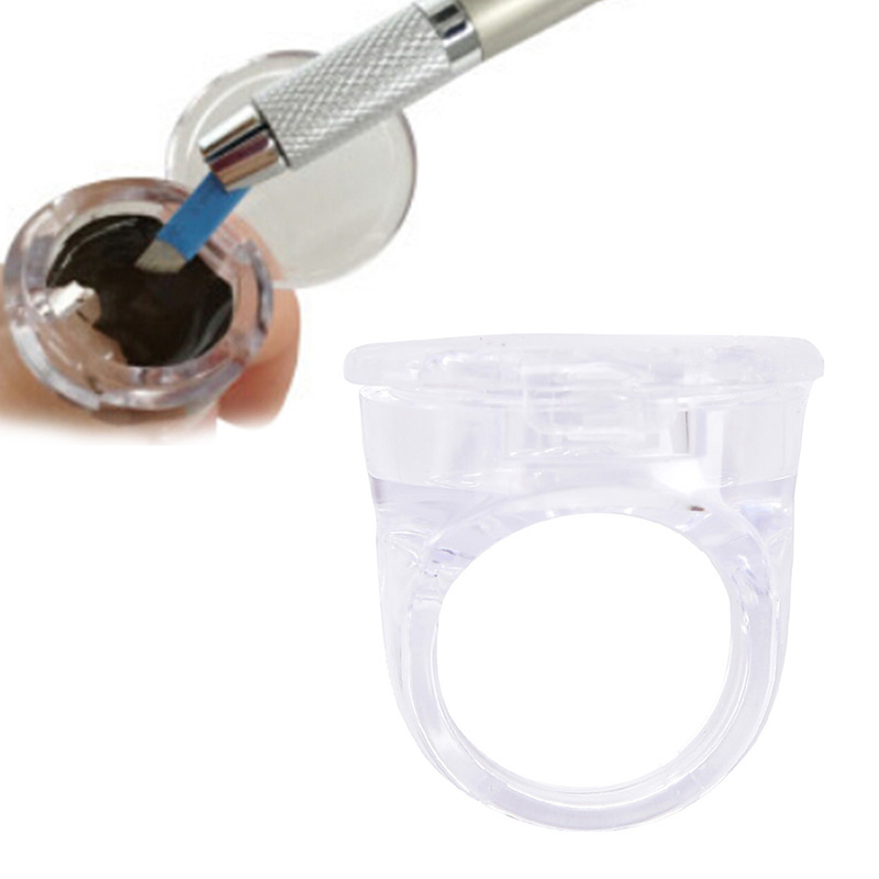 Pigment Tattoo Ink Cup Ring Holder Permanent Microblading Eyebrow ...