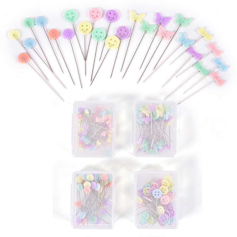 50 X Patchwork Pins Flower Button Head Pins DIY Quilting Tool Sewing ...