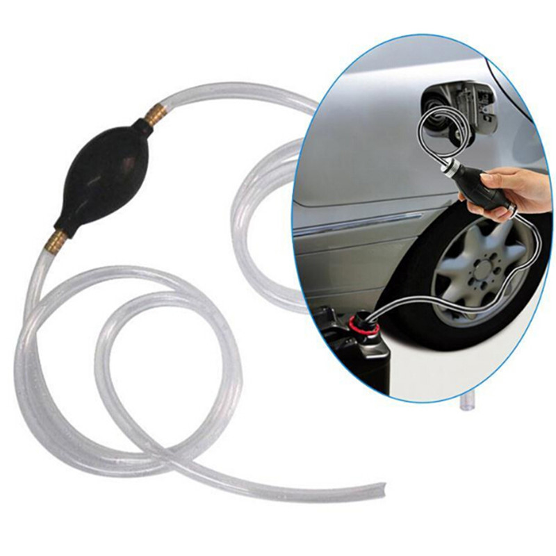 Auto Car Siphon Syphon Hose Tube Liquid Transfer Manual Hand Pump N JfJ ...