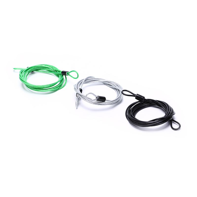 200CM x 2.5MM Cycling Sport Security Loop Cable Lock Bicycle Scooter U ...