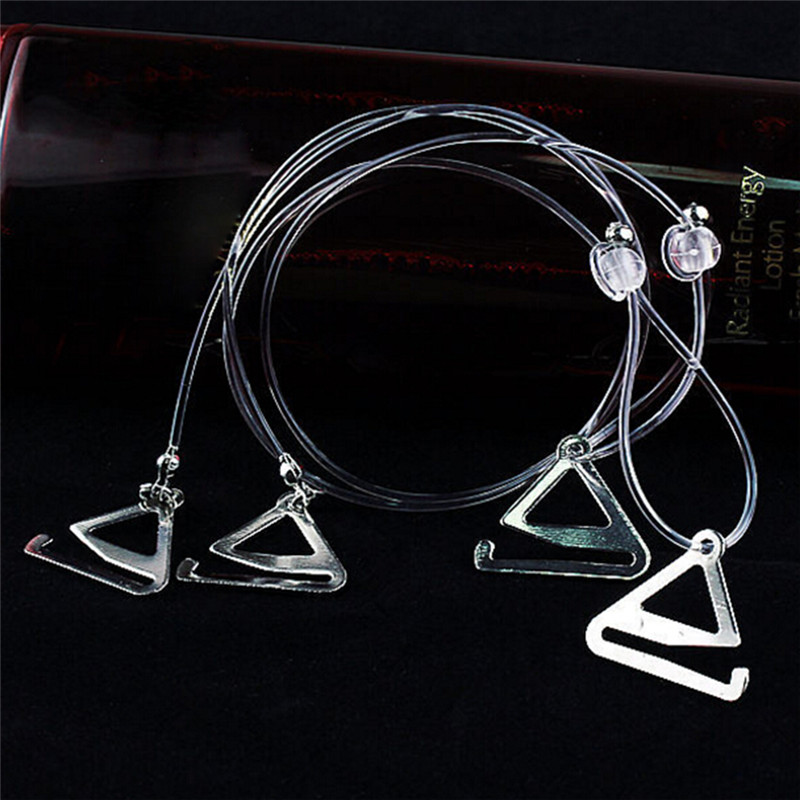 Women Adjustable Transparent Invisible Bra Straps Dress Underwear ...