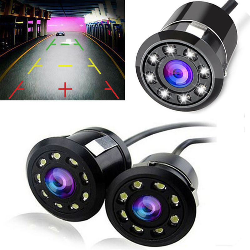 8 LED Car Backup Rear View Reverse Parking HD Camera Night Vision Cam ...