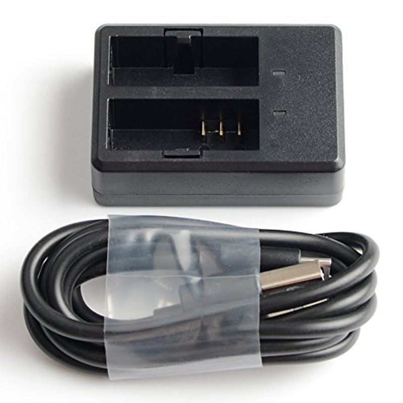 2in1 Dual Slot Battery Charging Cam Charger Camera Dock for EKEN SJCam ...