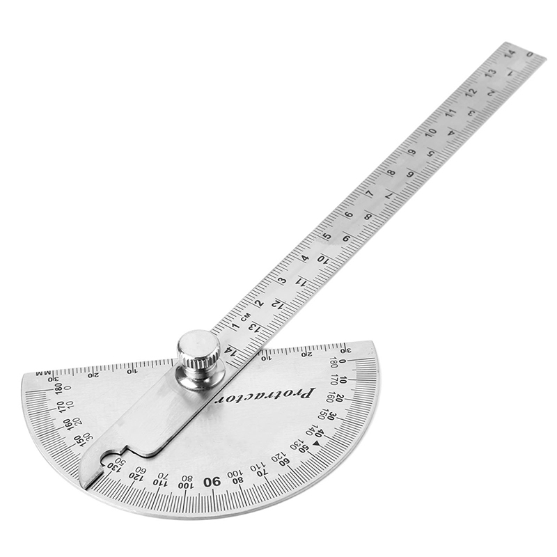 15cm 180 Degree Adjustable Protractor multifunction stainless steel ...