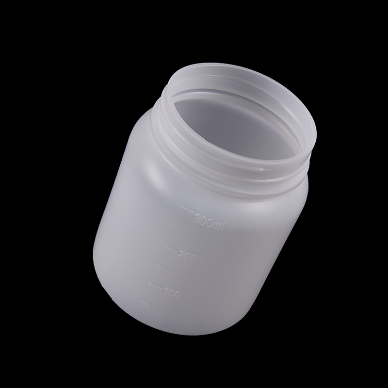 300ML CLEAR PLASTIC Cylinder Shaped Chemical Storage Reagent Sample ...
