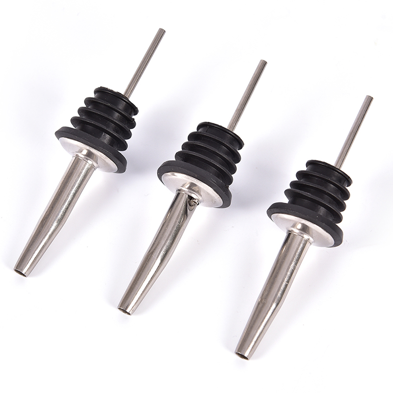 Practical Stainless Steel Wine Olive Oil Pourer Dispenser Spout Kitchen ...